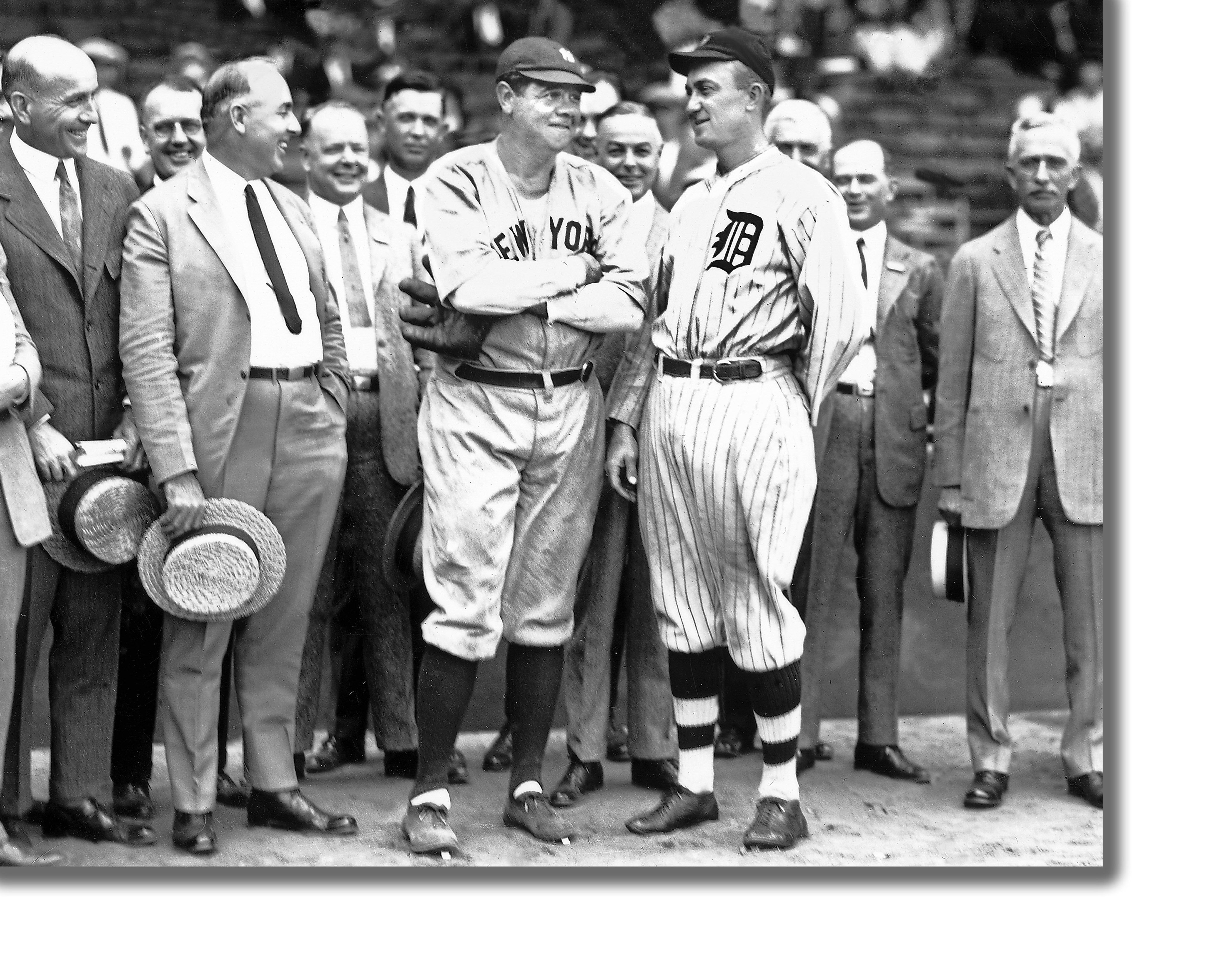 CANVAS PRINTS - BABE RUTH & TY COBB 1934 – Detroit News Photography