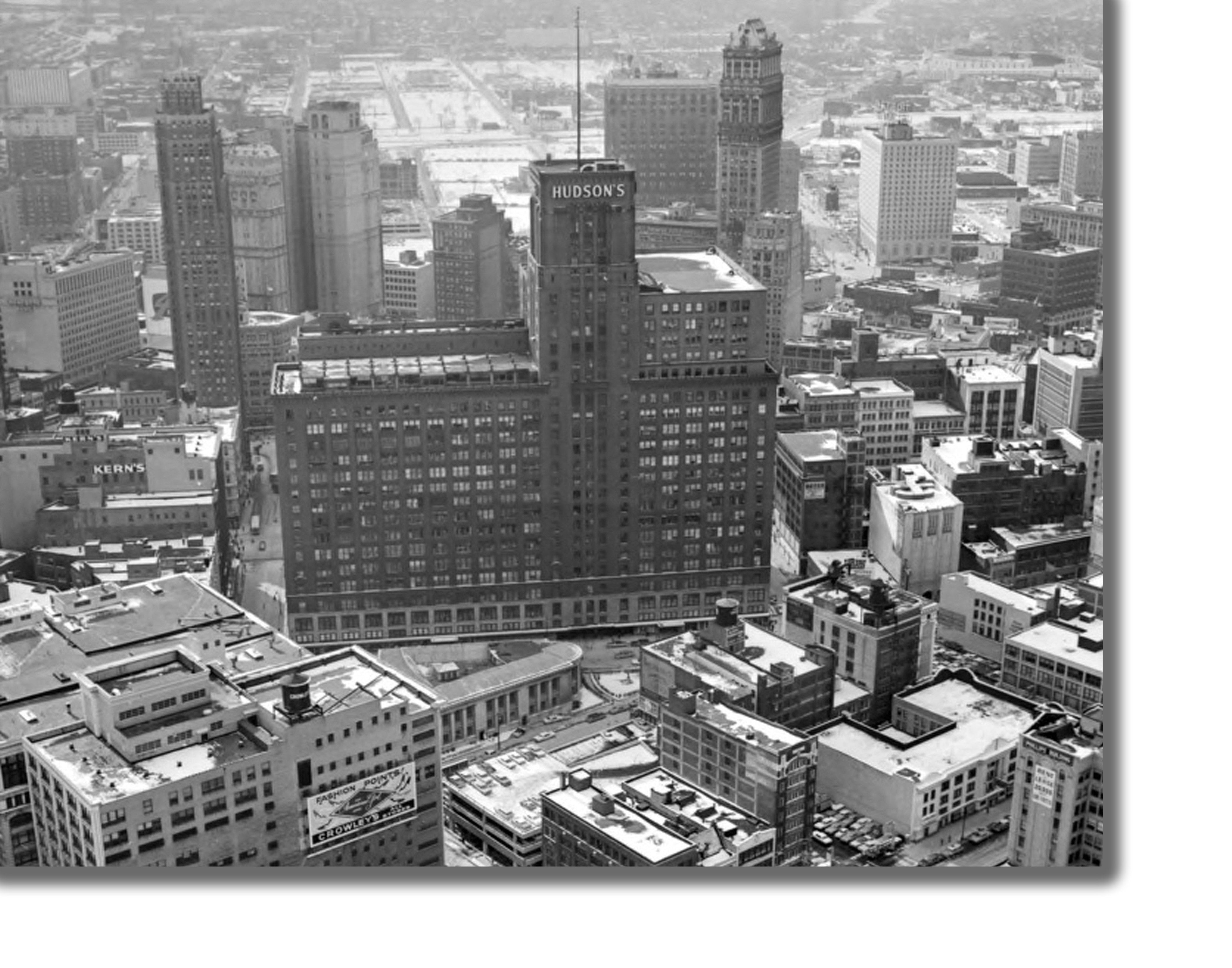 CANVAS PRINTS - DETROIT JL HUDSON DEPT. BUILDING – Detroit News Photography