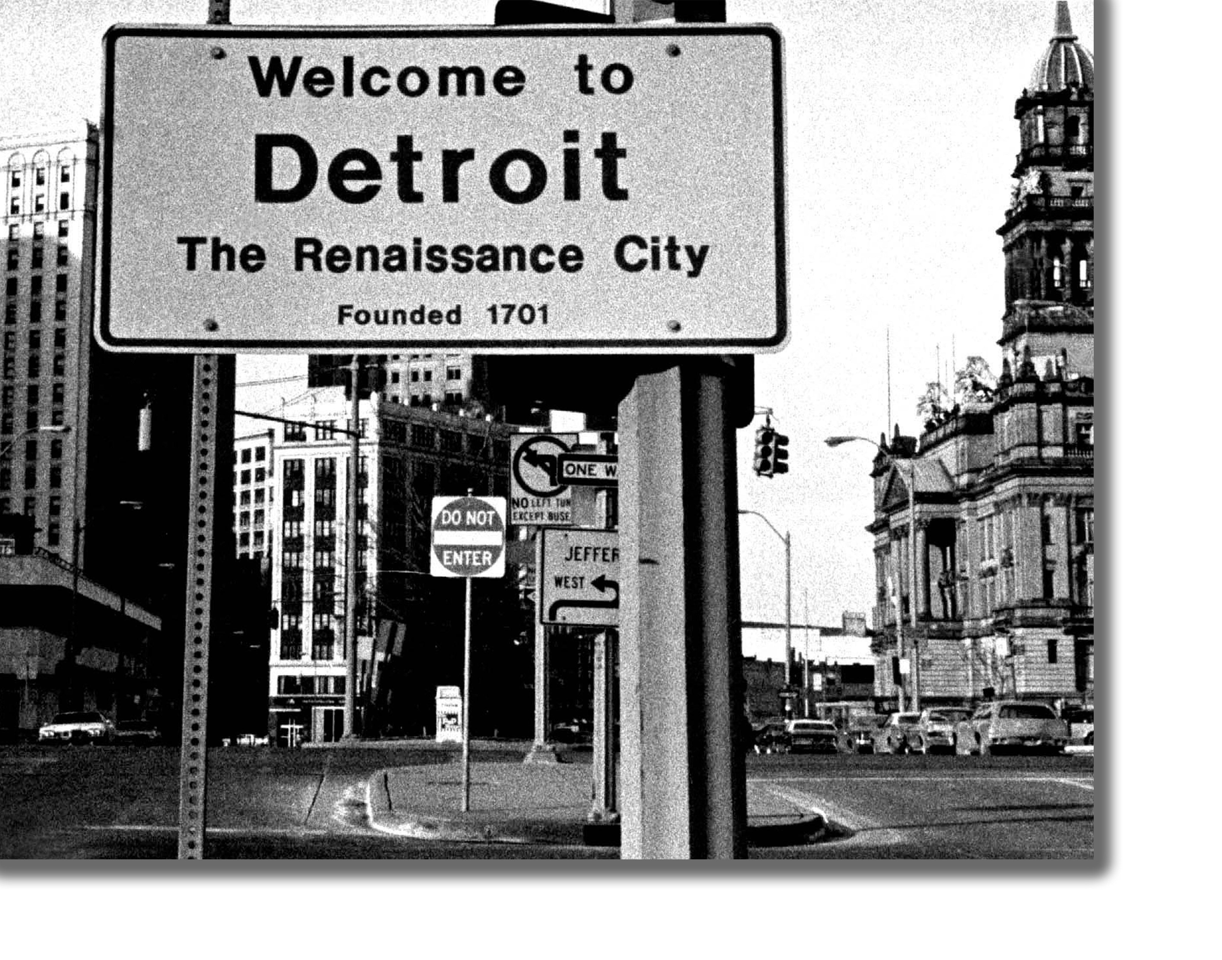 CANVAS PRINTS - WELCOME TO DETROIT – Detroit News Photography