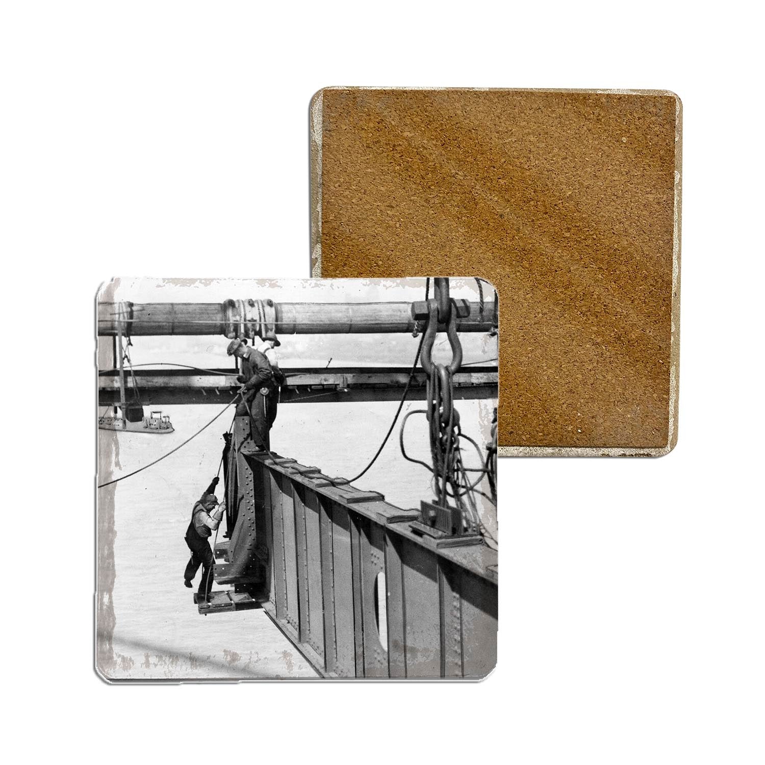 Stone Coasters - AMBASSADOR BRIDGE 1929 – Detroit News Photography