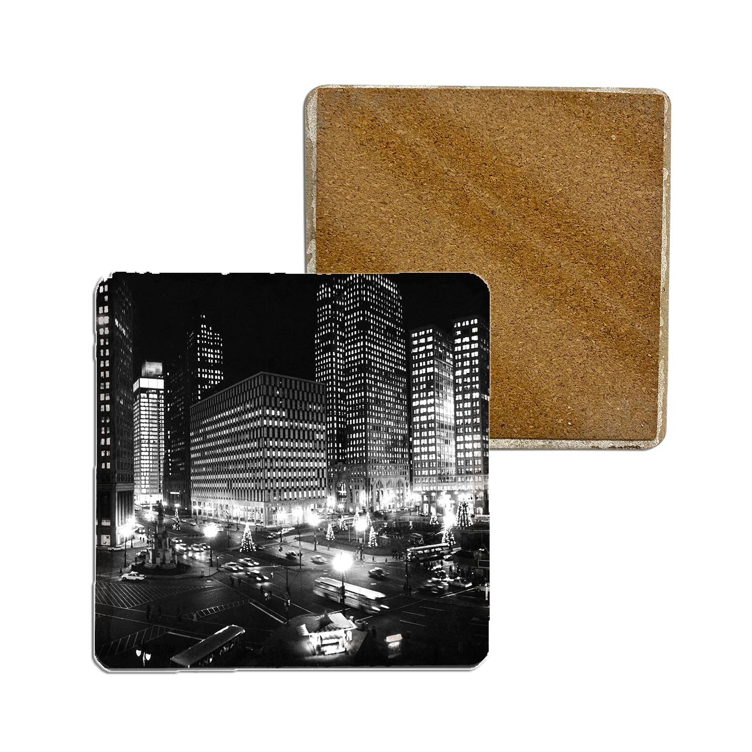 Stone Coasters - CADILLAC SQUARE CIRCA 1964 – Detroit News Photography