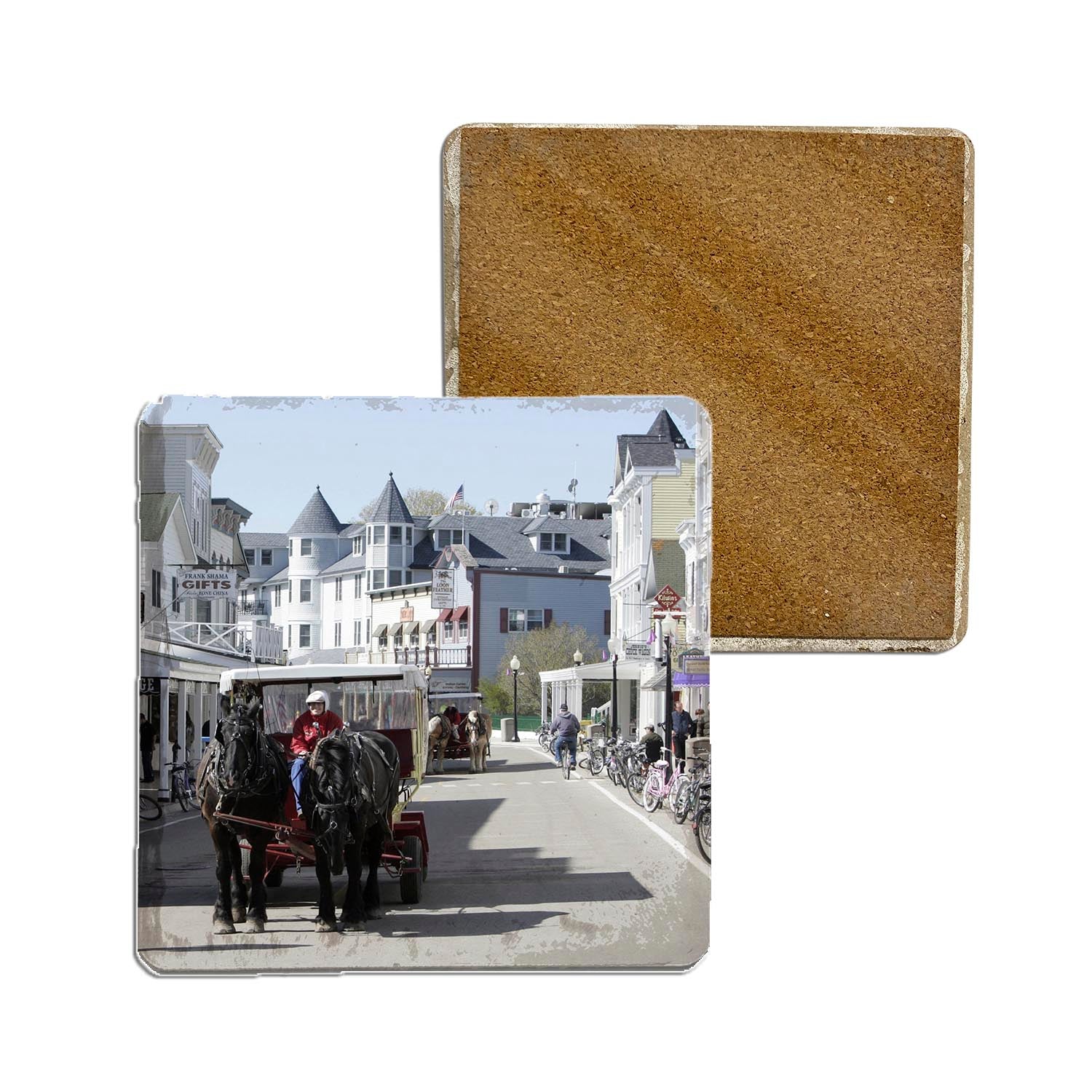 Stone Coasters - MAIN STREET ON MACKINAC ISLAND – Detroit News Photography