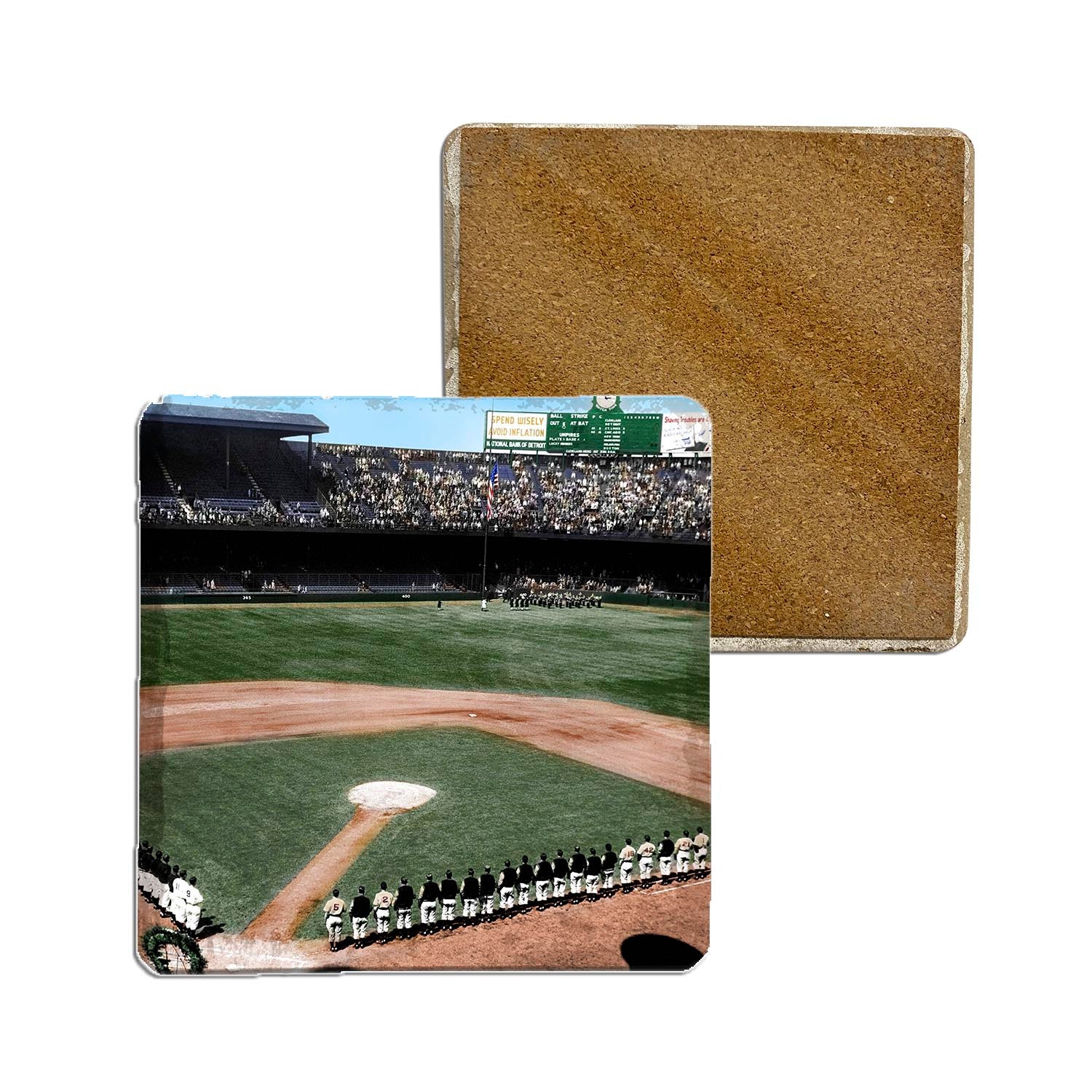 Stone Coasters - TIGERS OPENING DAY 1945 – Detroit News Photography
