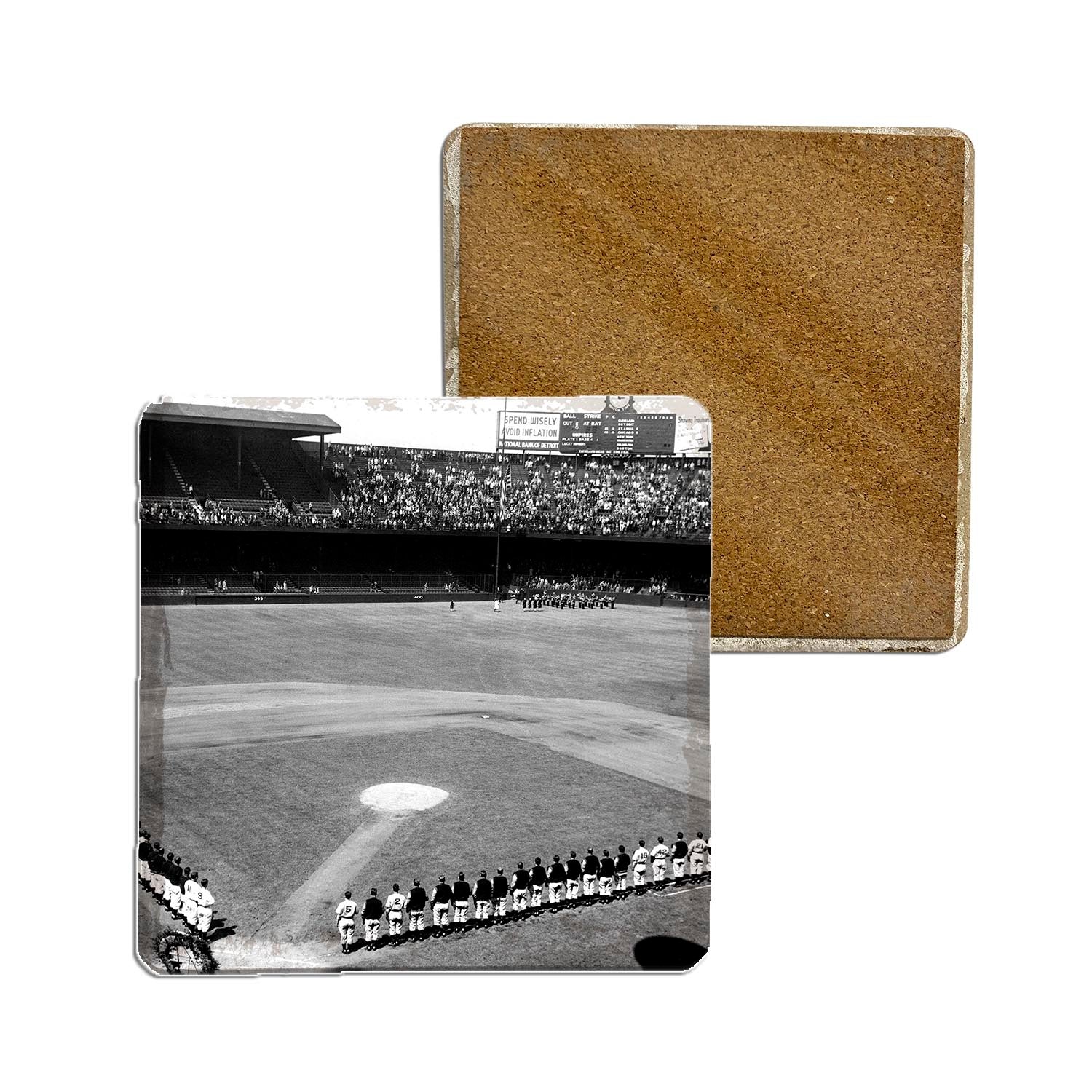 Stone Coasters - TIGERS OPENING DAY 1945 – Detroit News Photography