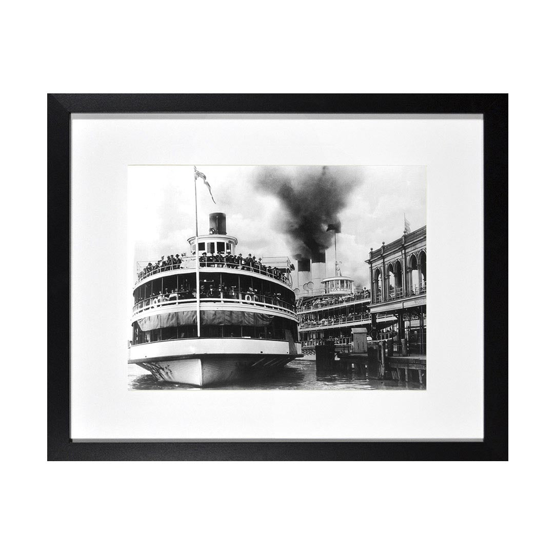 Framed Print Photos - DETROIT RIVERFRONT BOB-LO BOAT COLUMBIA 1900 ...