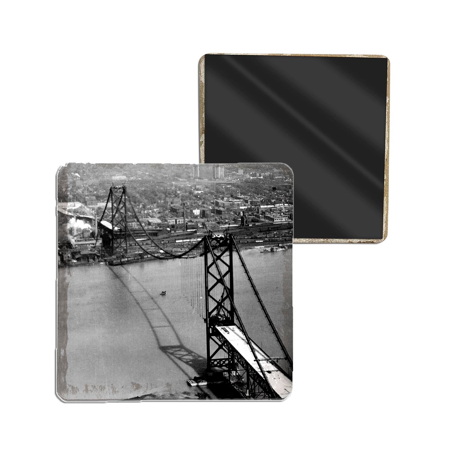 Stone Magnets - AMBASSADOR BRIDGE 1929 – Detroit News Photography