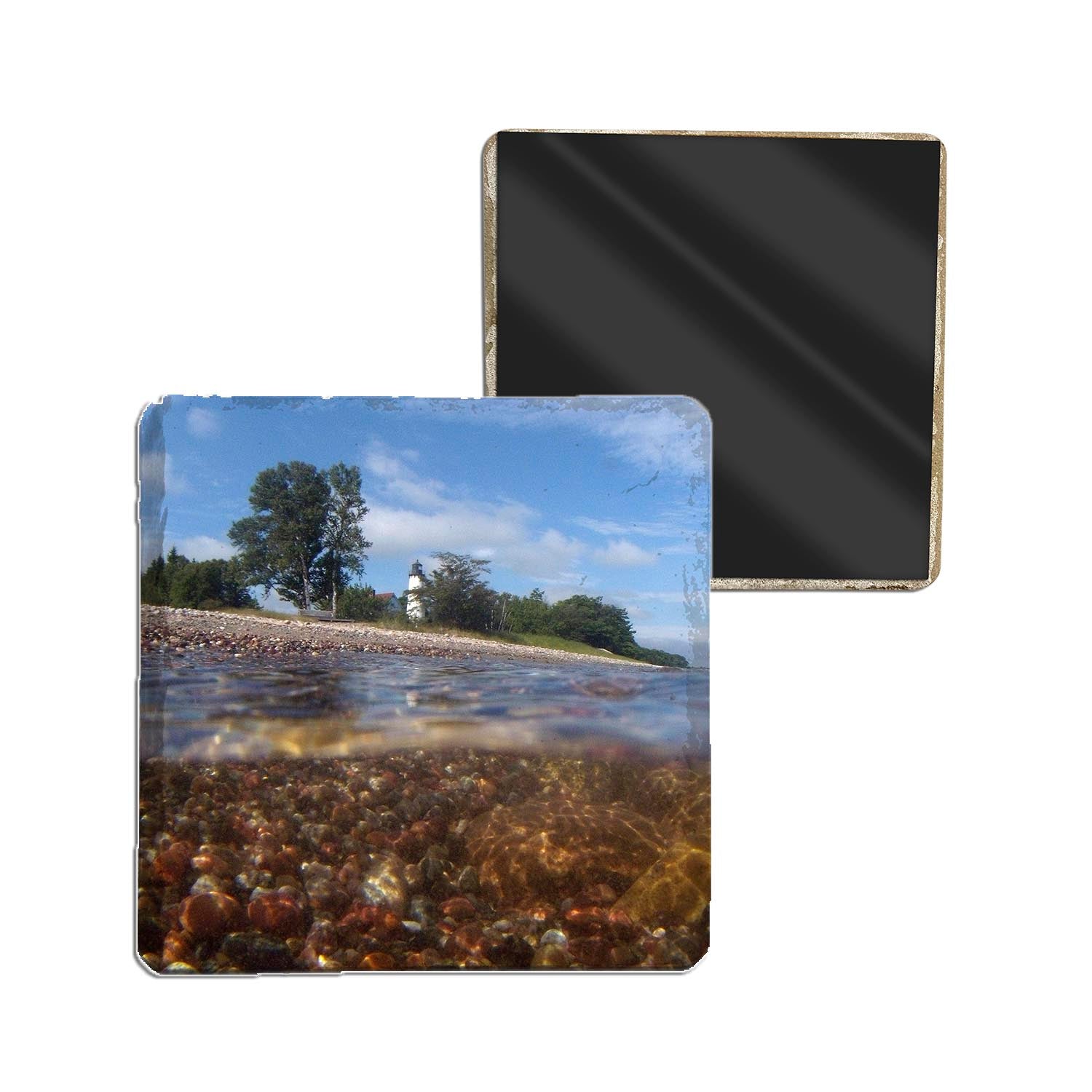 Stone Magnets - MICHIGAN POINT IROQUOIS – Detroit News Photography