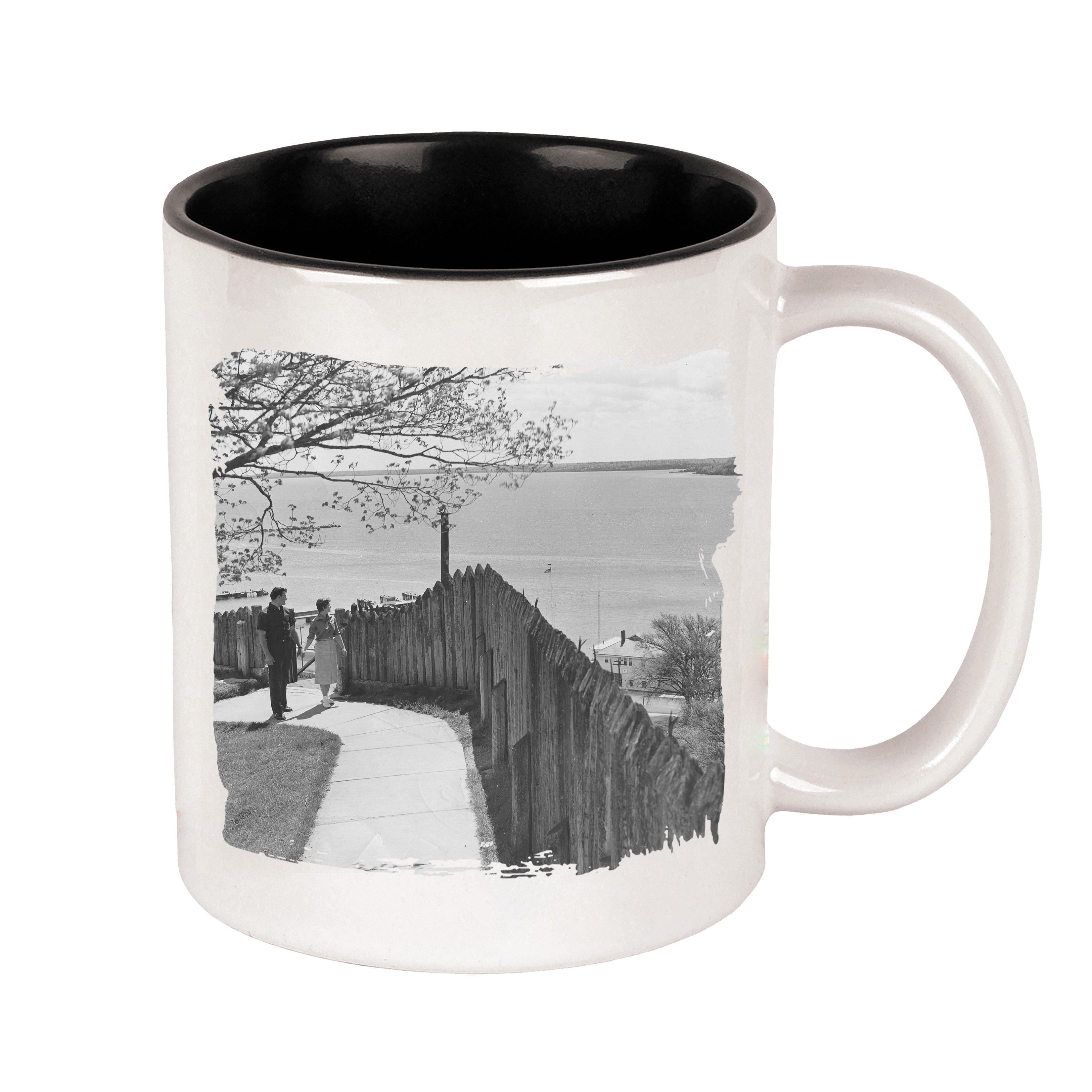 MUG 11oz - MACKINAC ISLAND FORT 1956 – Detroit News Photography