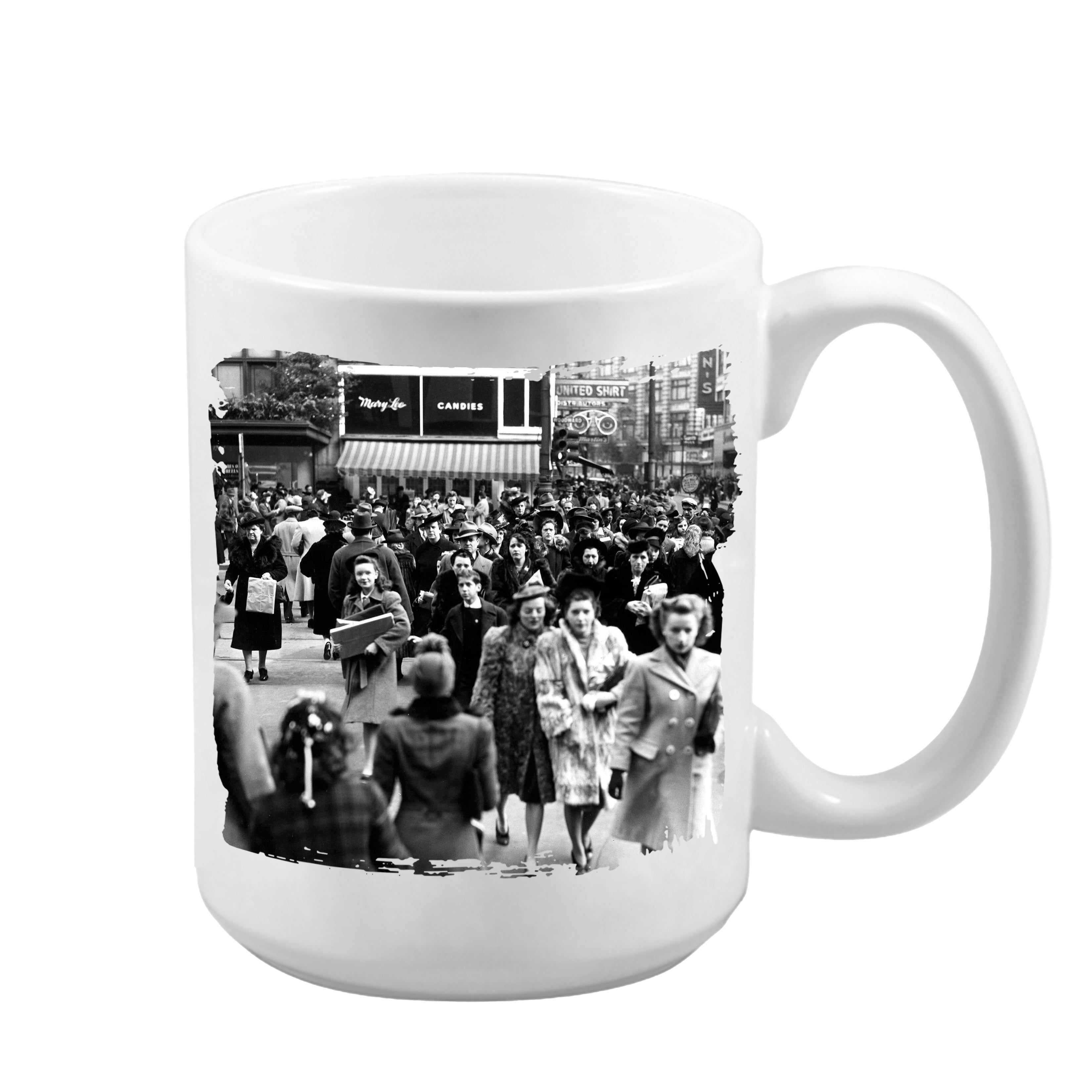 MUG 15oz - DETROIT CROWD – Detroit News Photography