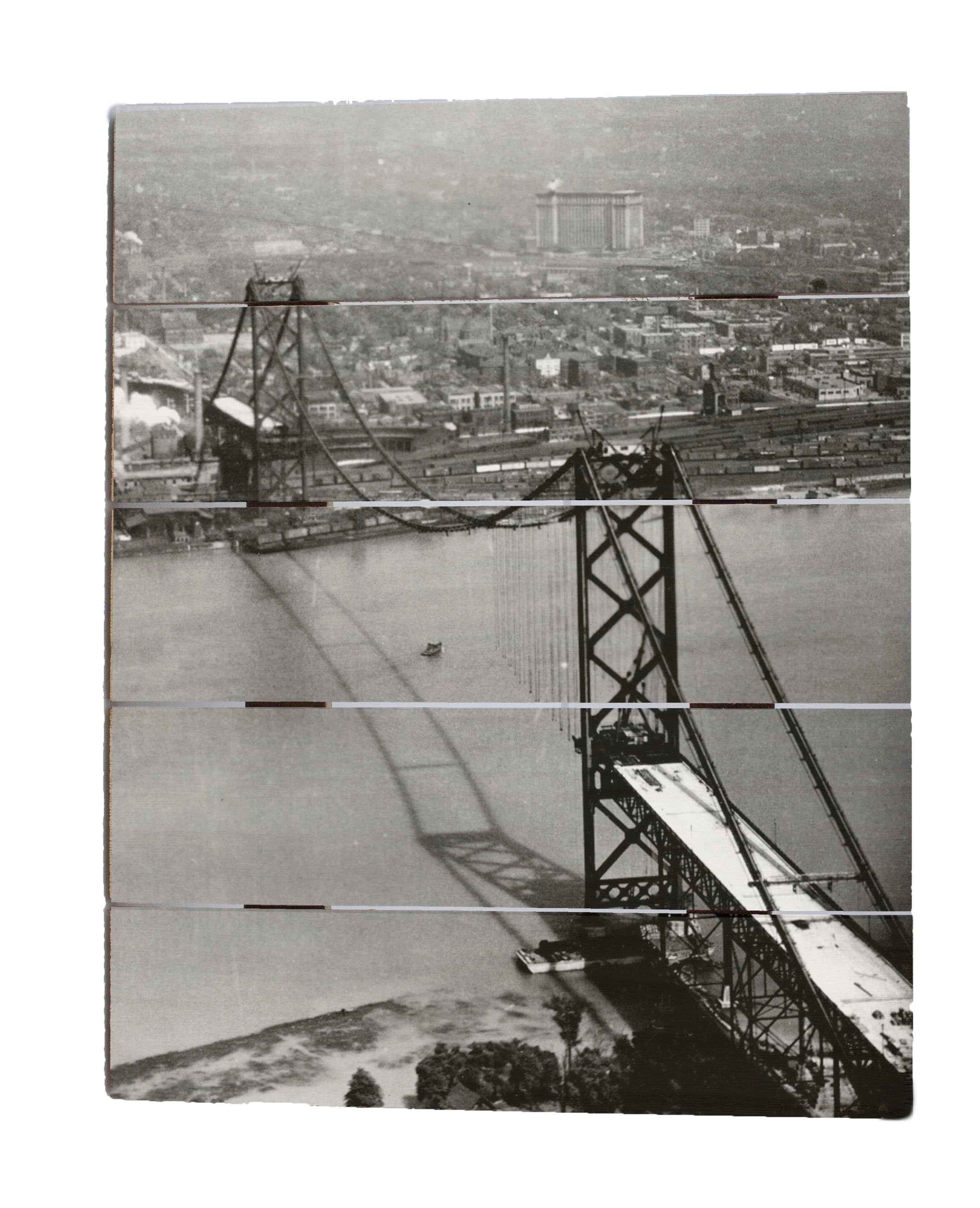 PALLET WOOD - AMBASSADOR BRIDGE 1928 – Detroit News Photography