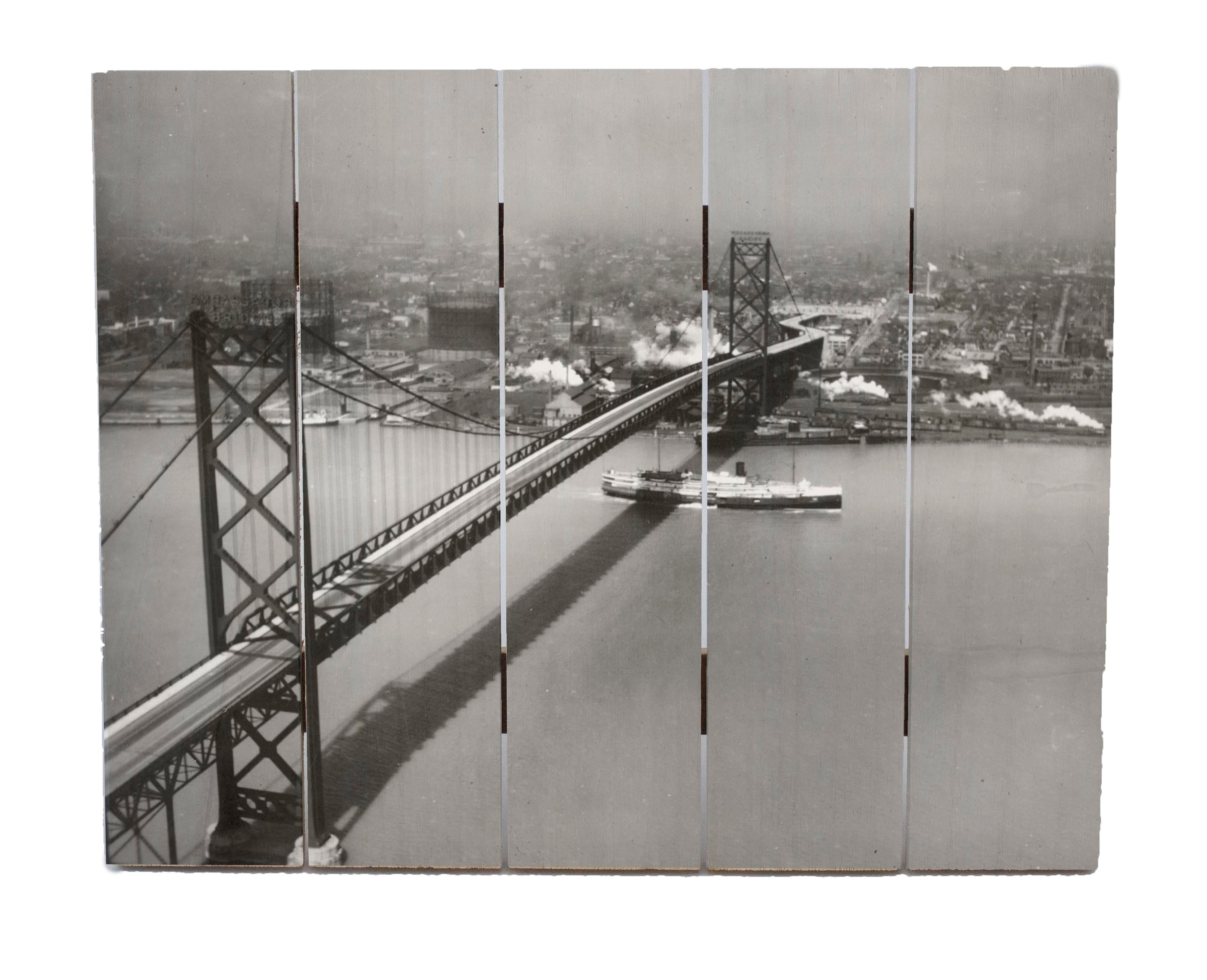 PALLET WOOD - AMBASSADOR BRIDGE 1931 – Detroit News Photography