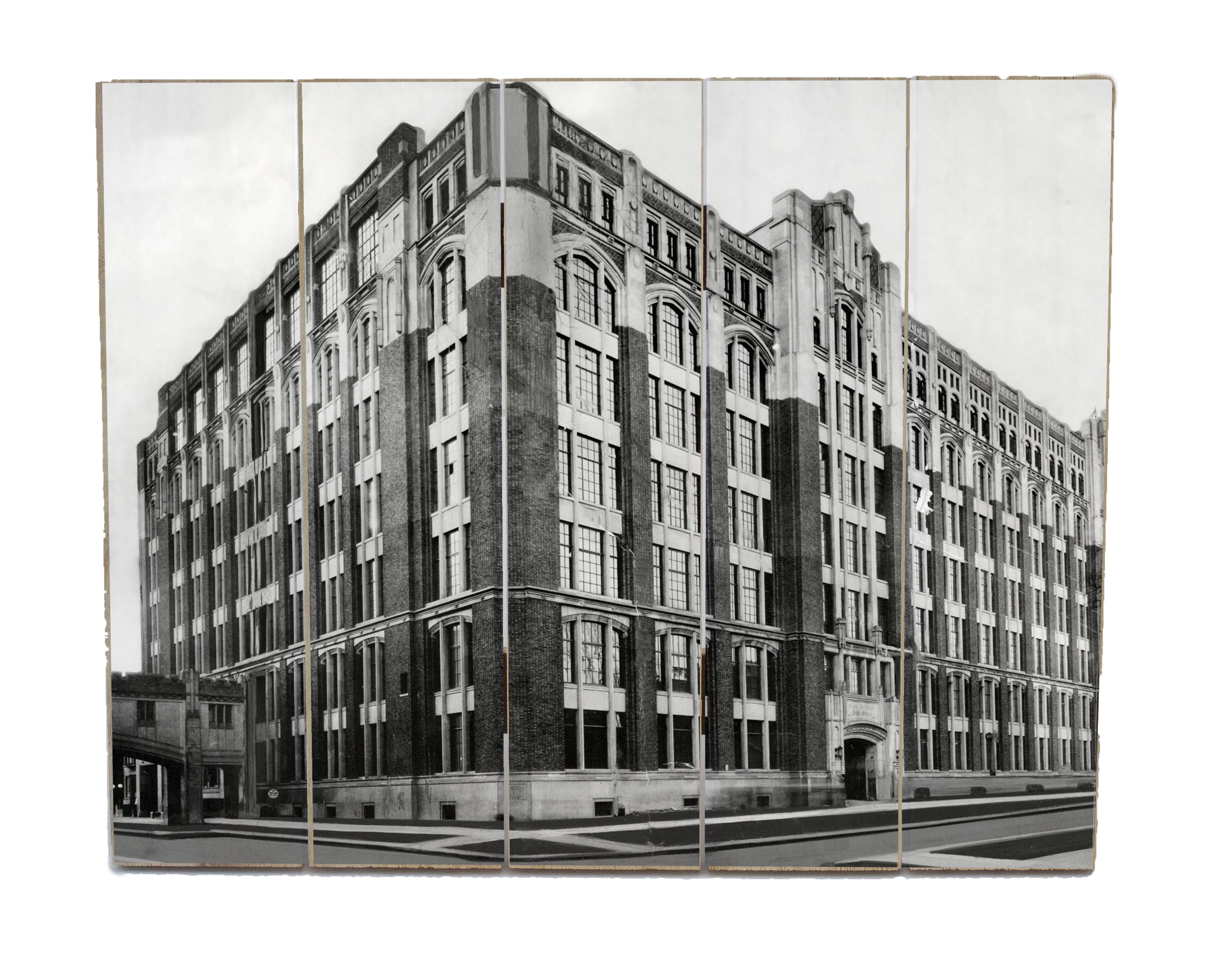 PALLET WOOD - CASS TECH HIGH SCHOOL 1923 – Detroit News Photography
