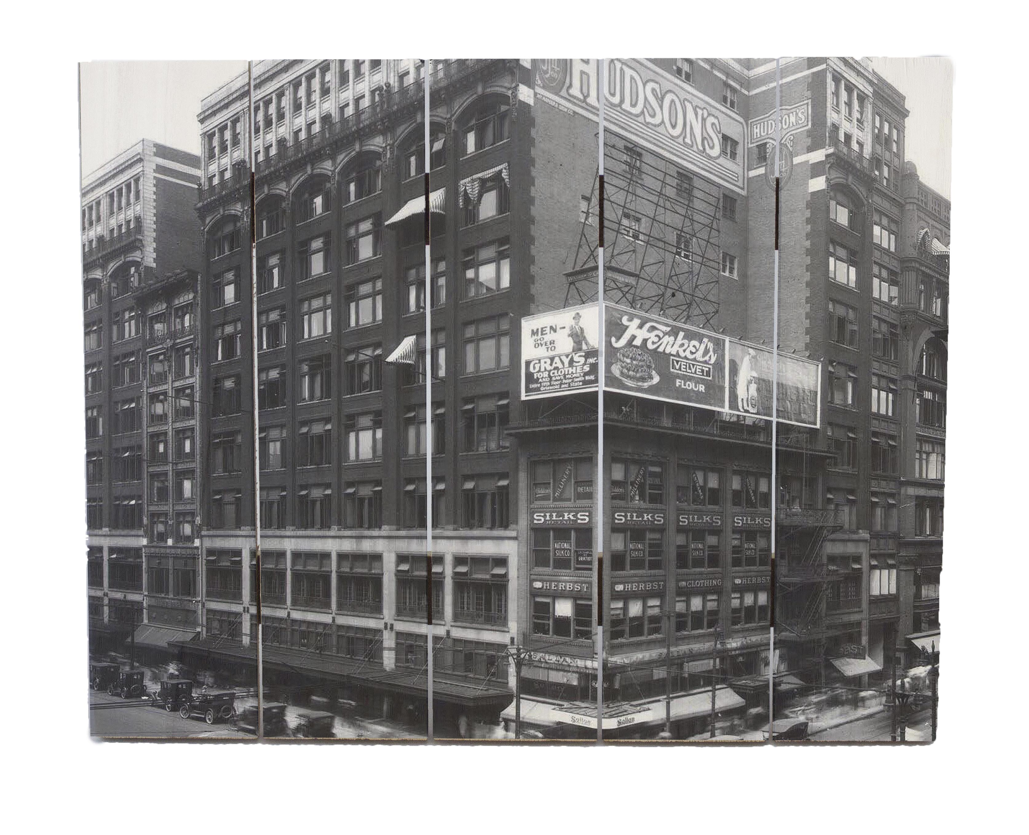PALLET WOOD - DETROIT JL HUDSON DEPT. STORE – Detroit News Photography