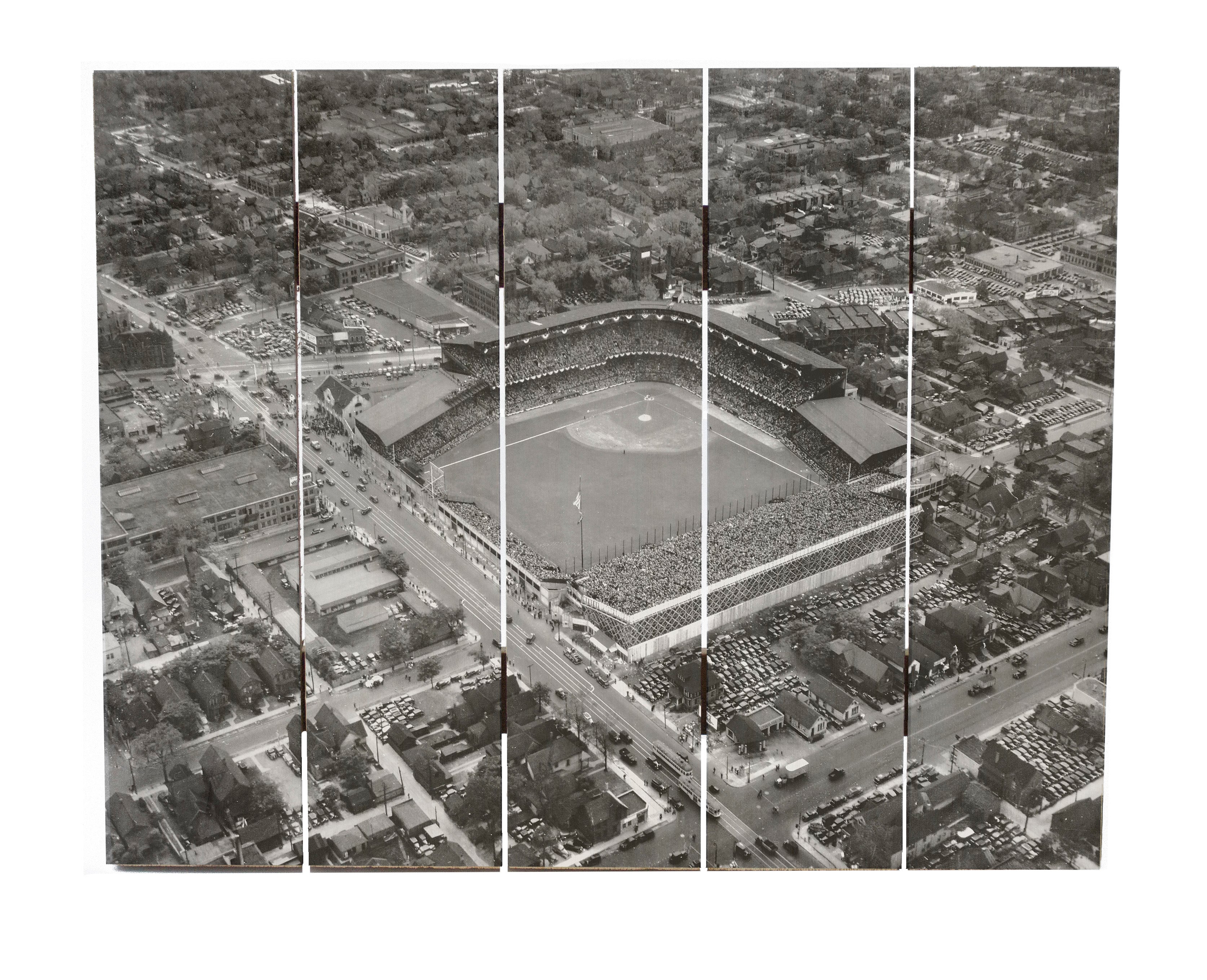 PALLET WOOD - NAVIN FIELD WORD SERIES 1935 – Detroit News Photography