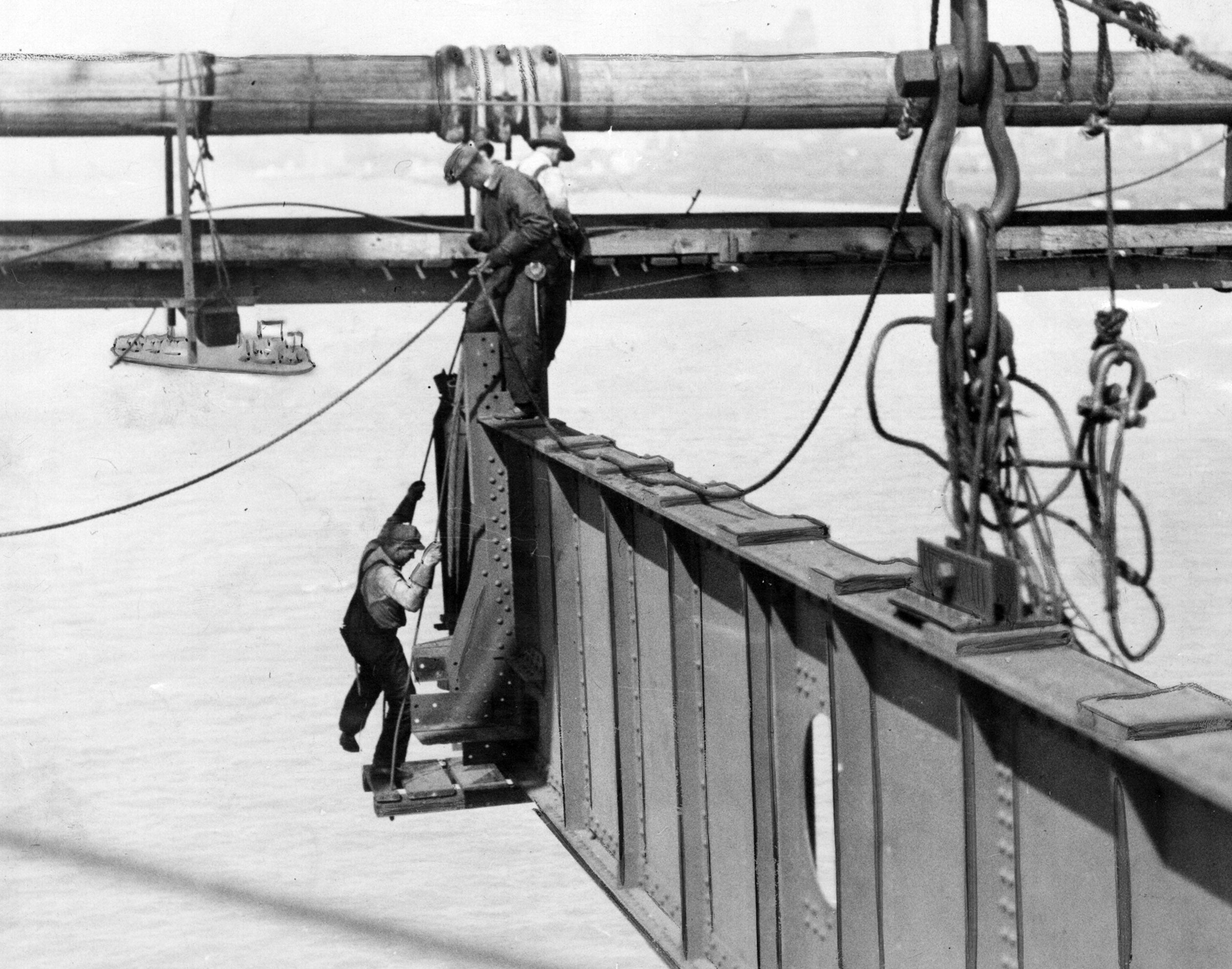 AMBASSADOR BRIDGE CONSTRUCTION 1929 – Detroit News Photography