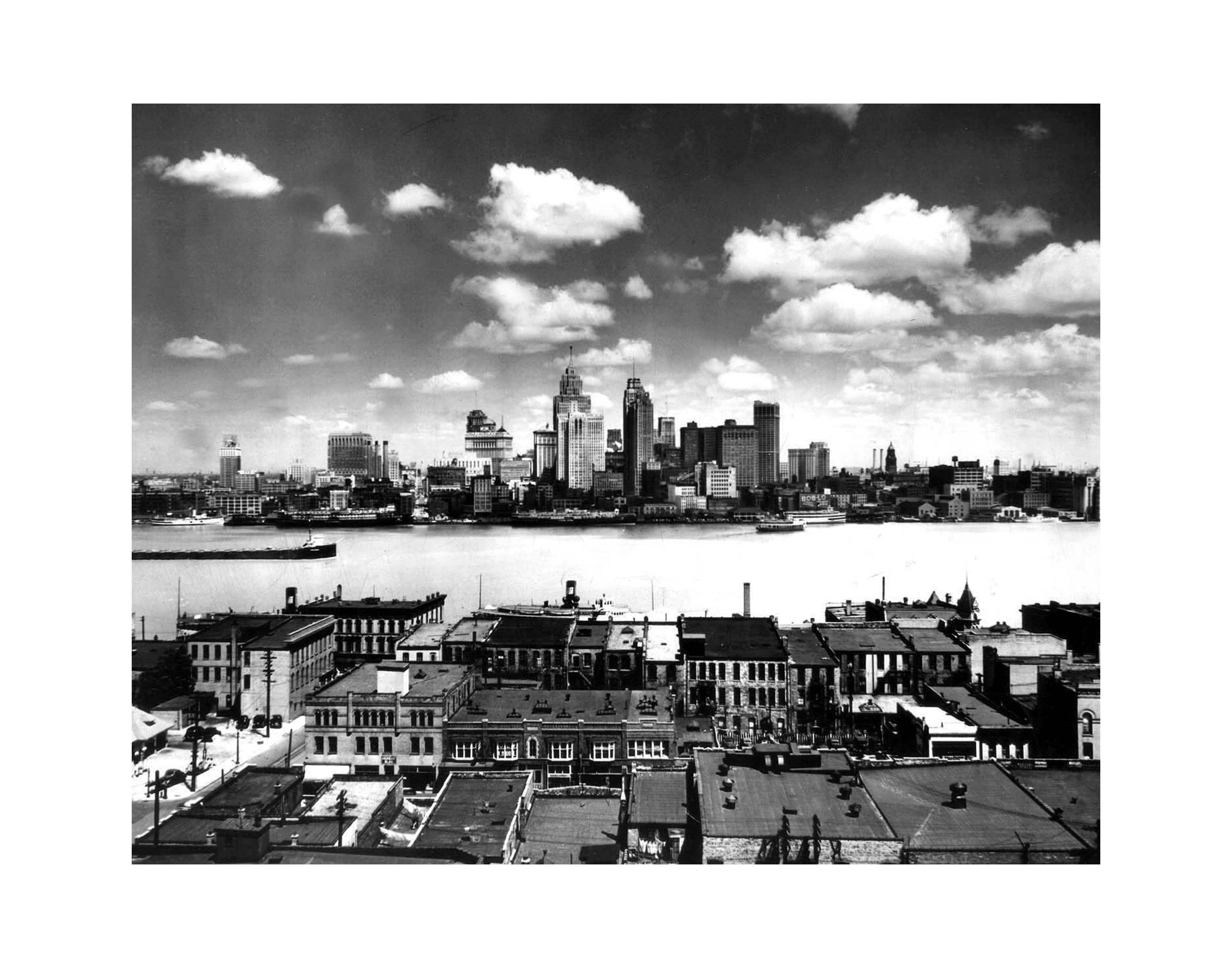 Photo Prints - DETROIT VIEW FROM WINDSOR – Detroit News Photography