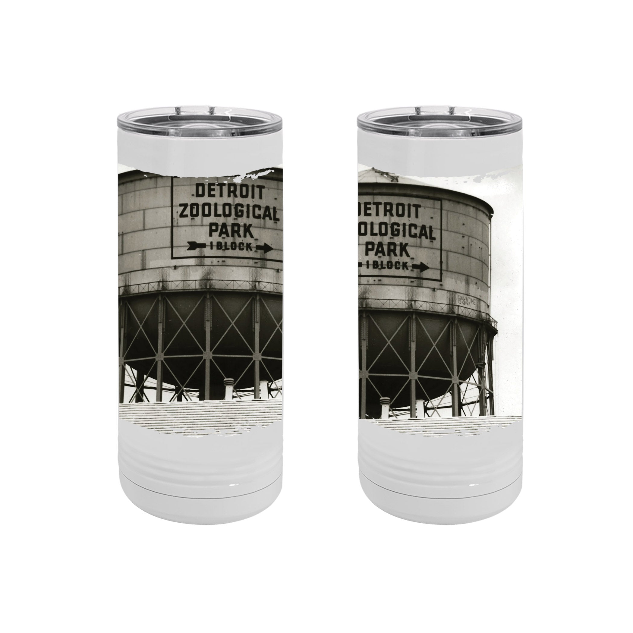 SKINNY TUMBLER 22oz - DETROIT WATER TOWER – Detroit News Photography