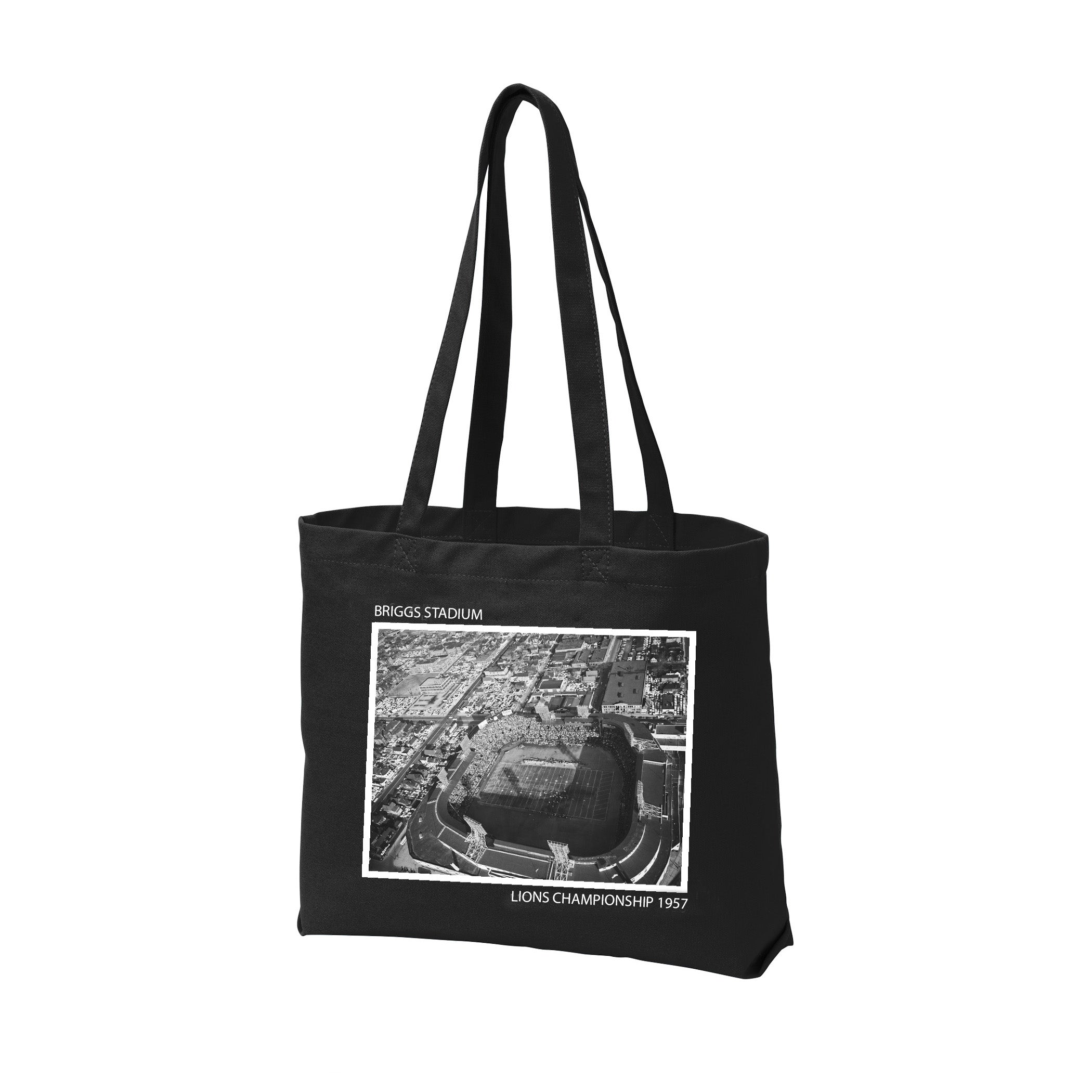 TOTE BAG - BRIGGS STADIUM LIONS CHAMPIONSHIP 1957 – Detroit News ...
