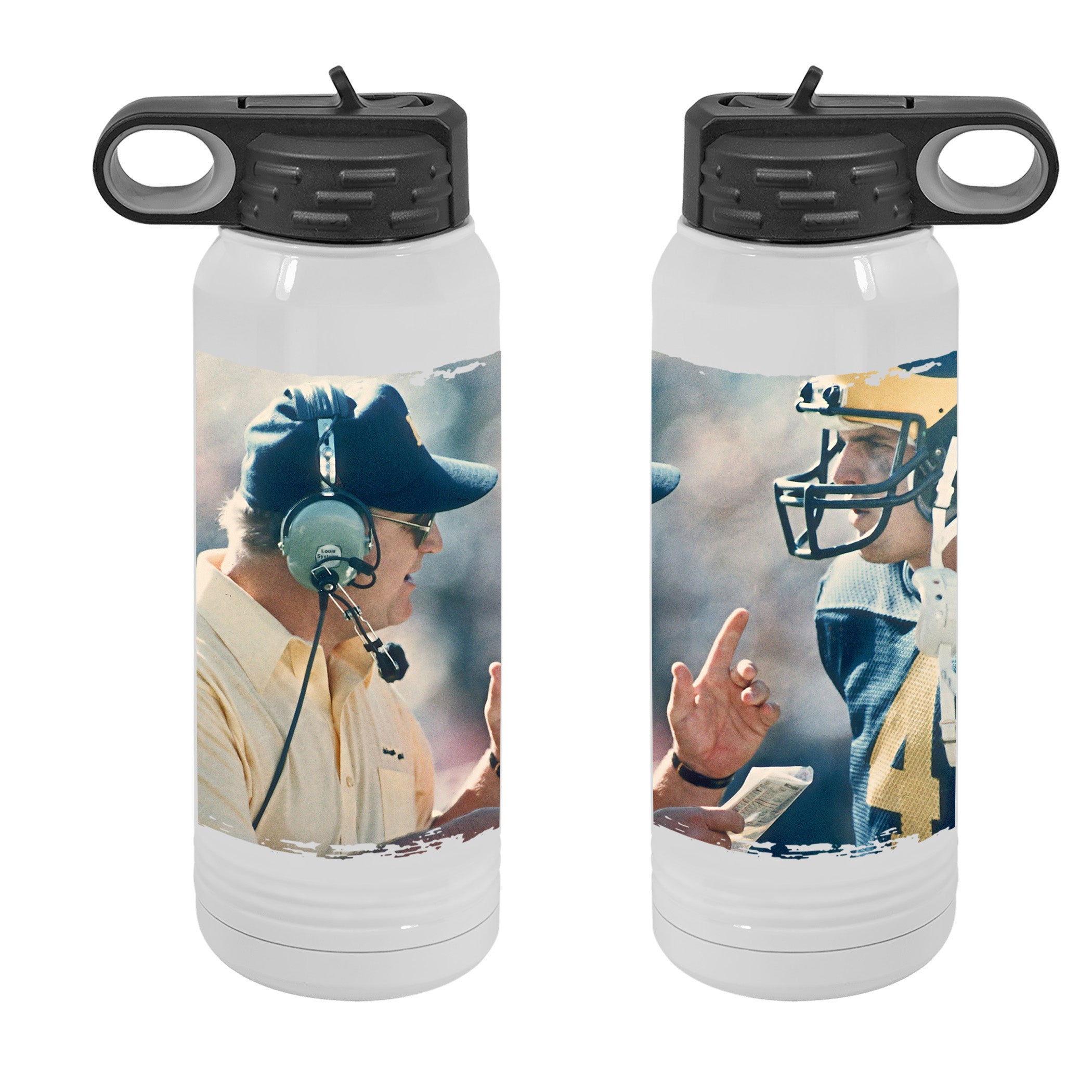 Water Bottle 30oz Bo Schembechler And Jim Harbaugh Detroit News