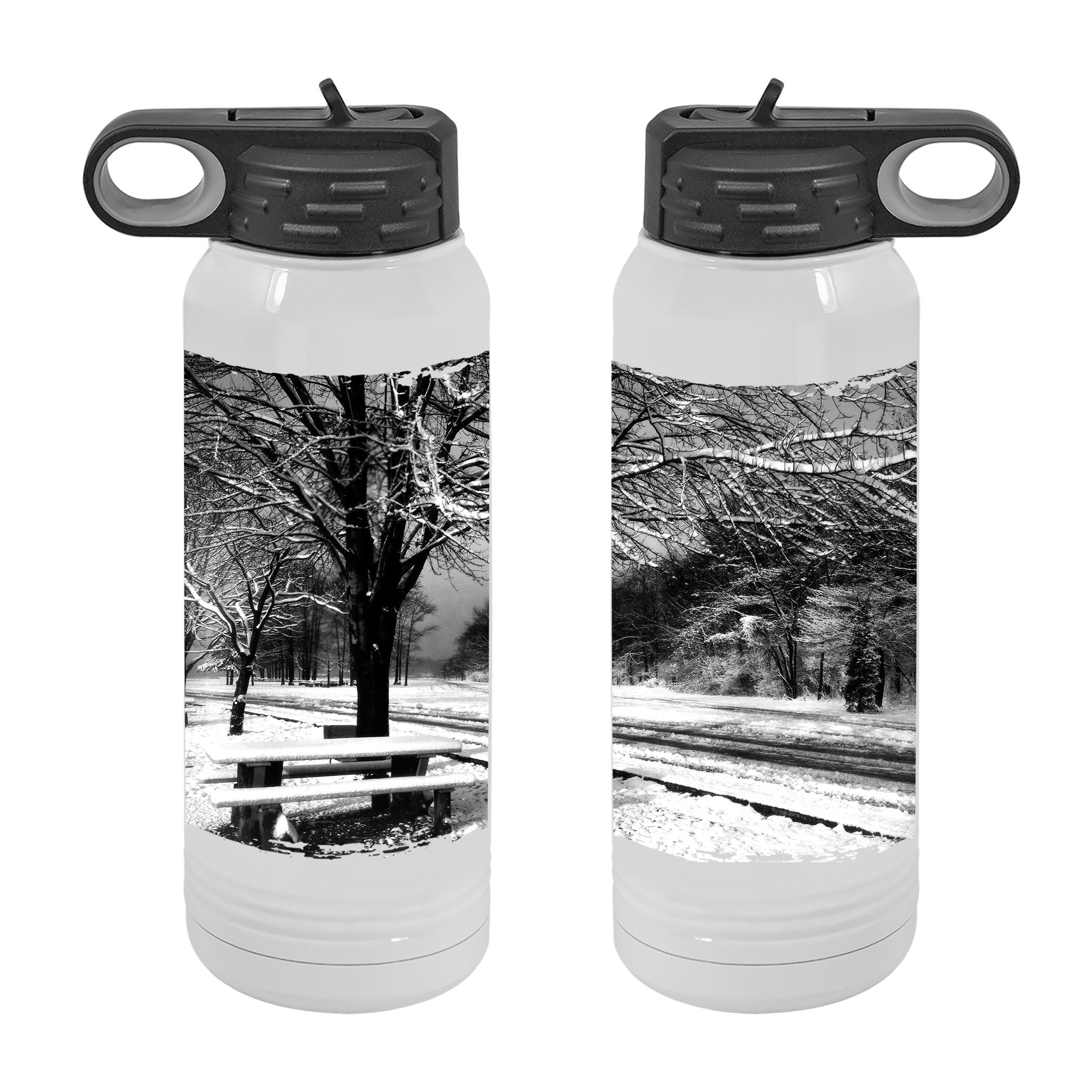 WATER BOTTLE 30oz - BELLE ISLE WINTER – Detroit News Photography