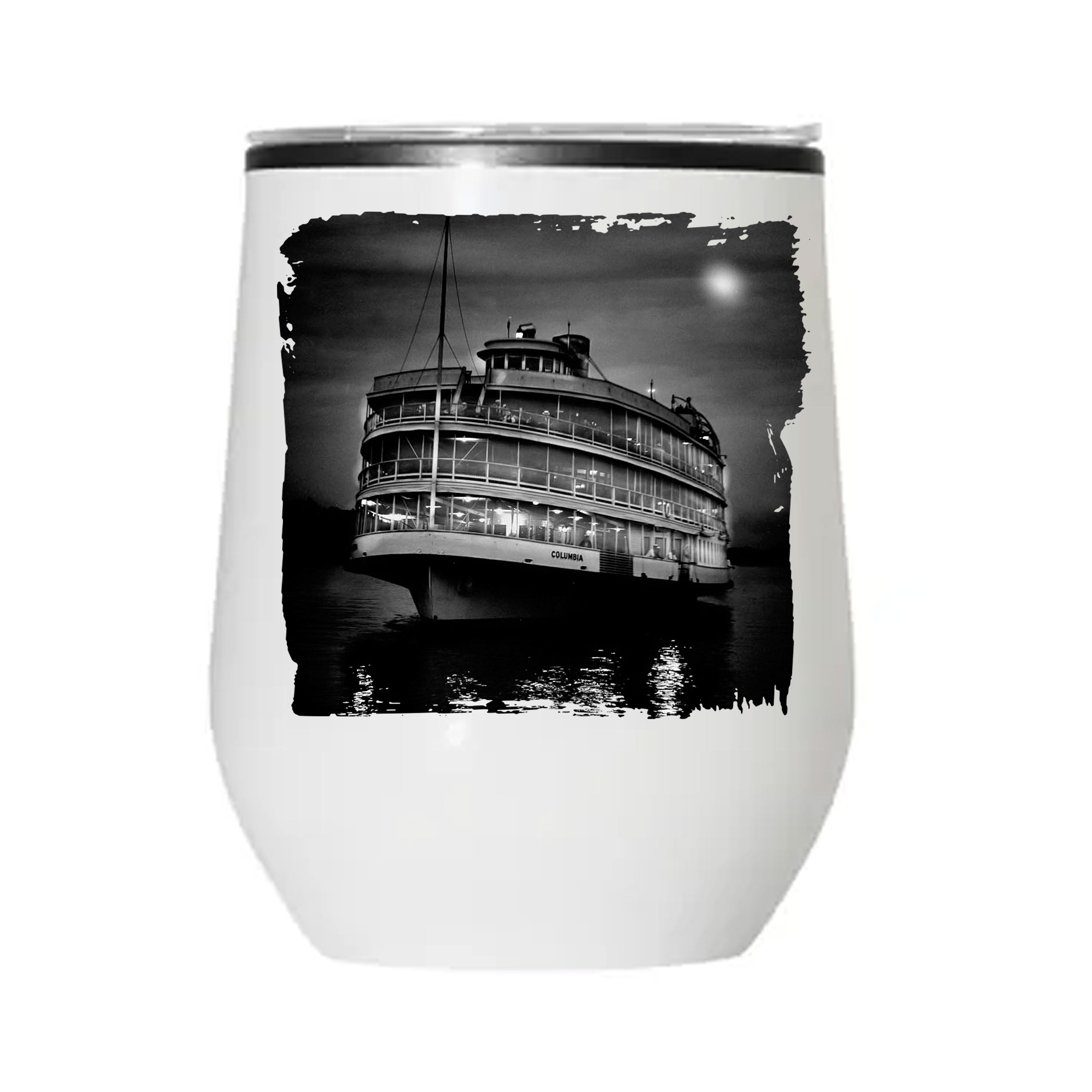 WINE TUMBLER 12oz - BOB-LO BOAT – Detroit News Photography