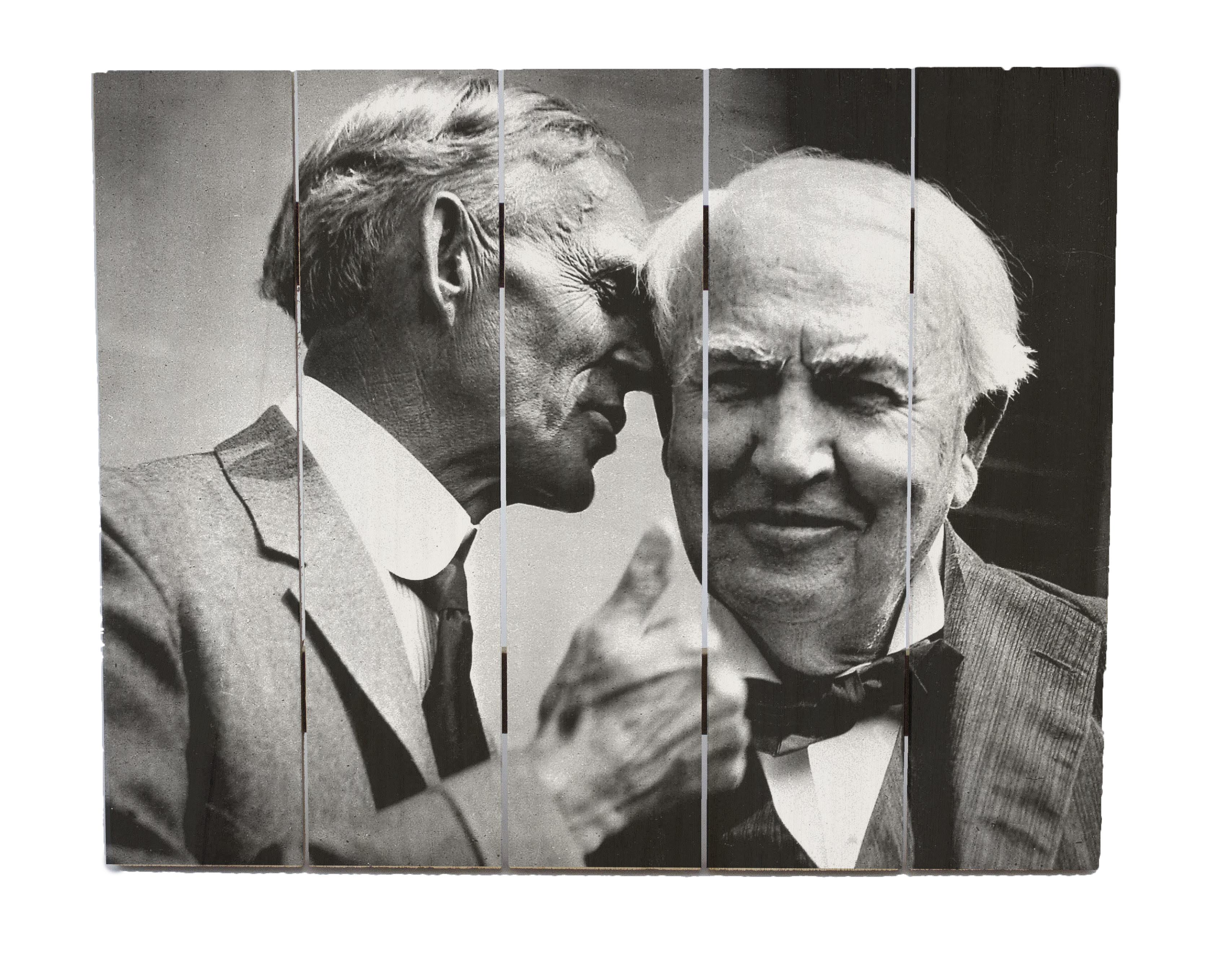 PALLET WOOD - HENRY FORD & THOMAS EDISON 1930 – Detroit News Photography